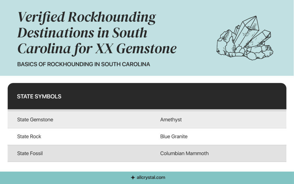 Verified Rockhounding Places in South Carolina for 9 Gemstones