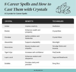 8 Career Spells and How to Activate them with Crystals
